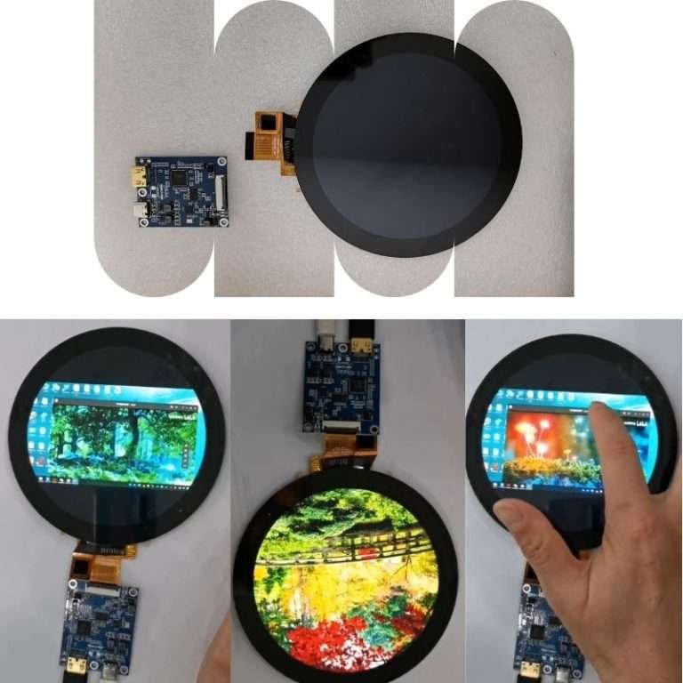 4.0 inch TFT Round LCD, MIPI, 720x720, w/Capacitive Touch, HDMI option